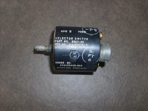 Simmonds Precision Fuel Gauge Selector B267-42 | eBay