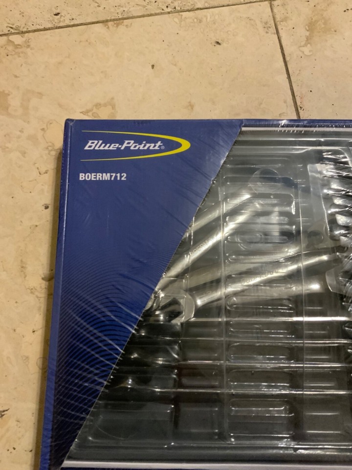 Blue Point 12 Pc 15° Offset Metric Ratcheting Wrench Set BOERM712 New ...