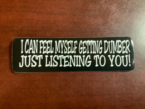 Motorcycle Sticker for Helmets or toolbox #2,002 I can feel myself ...