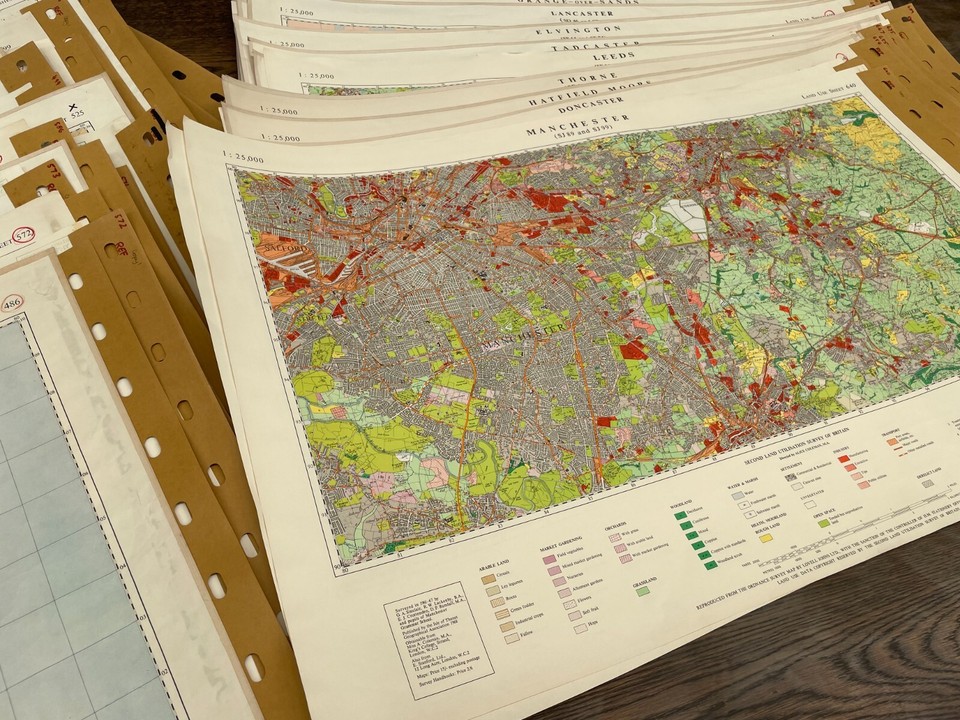 Original Vintage Map/ Land Utilisation Survey Of Britain Maps @£2.50 ...