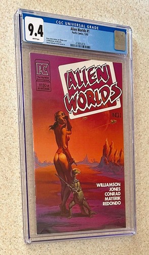 ALIEN WORLDS #1 (Pacific Comics 1982) -- Joe Chiodo GGA -- CGC 9.4 White Pages | eBay