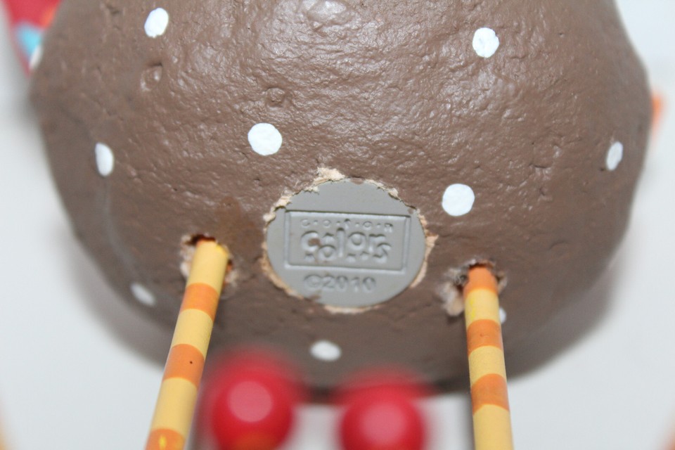 RARE Coton Colors Happy Everything Turkey w/ Feathers Figurine Statue ...