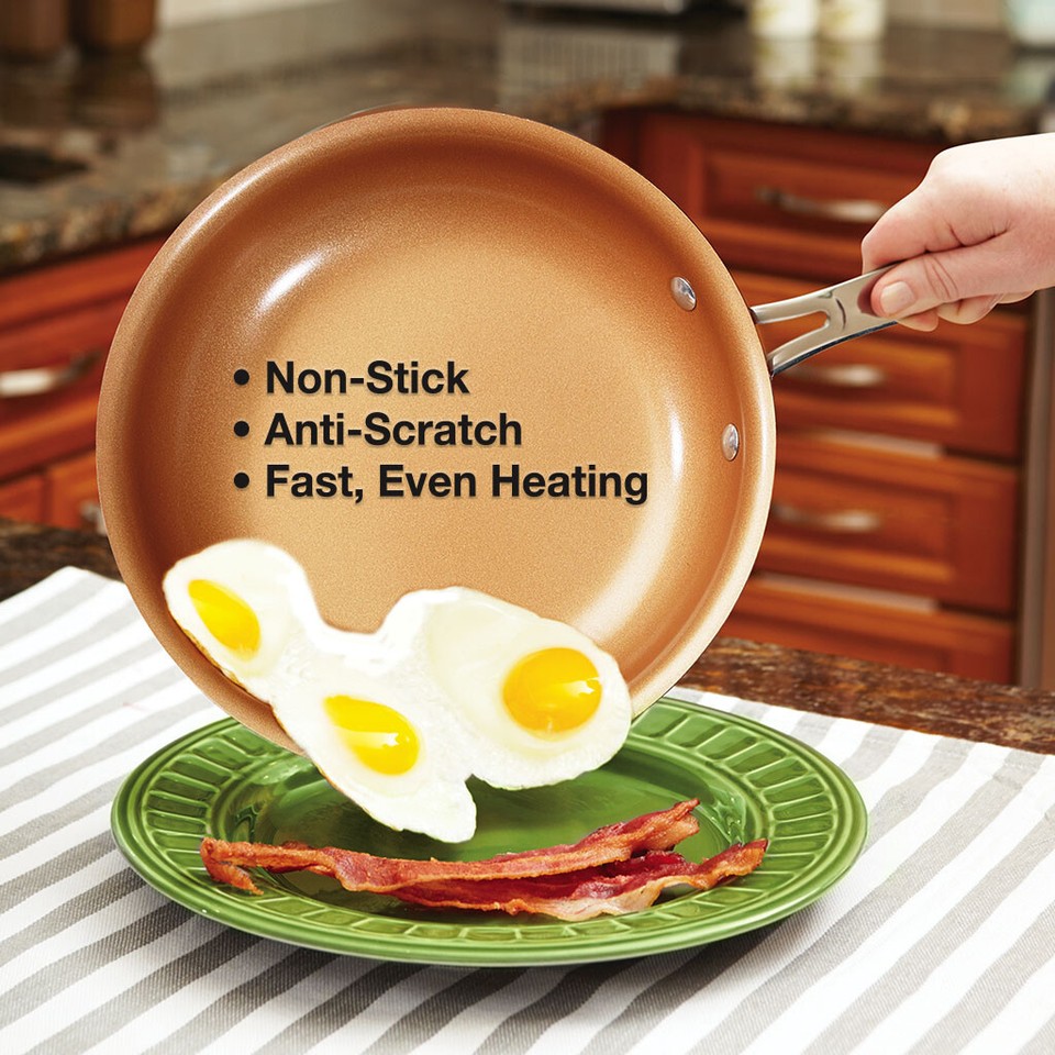 BulbHead (10824) Red Copper 10 PC Copper-Infused Ceramic Non-Stick ...