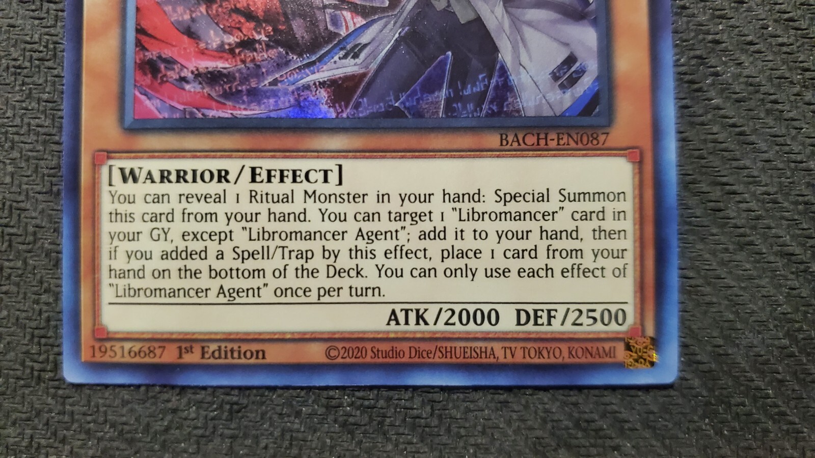 Libromancer Agent BACH-EN087 1st Edition Yu-Gi-Oh Battle Of Chaos | eBay