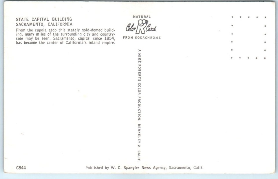 Postcard - State Capital Building, Sacramento, California, USA | eBay