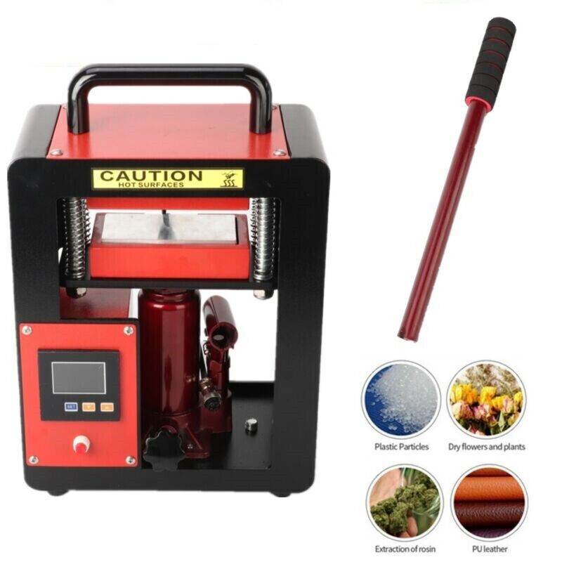 5 Ton Press Machine 2.4"x4.7" Dual Heat Plates 110V Manual LCD ...