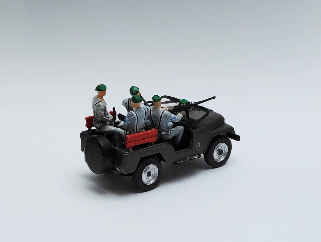 ISRAEL POLICE JEEP CJ5 OLD MAGAV BORDER UNIT CAR MODEL SCALE 1:43 BEST ...