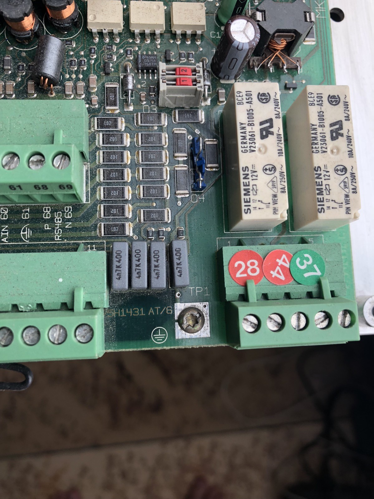 Danfoss 175H1431 DT6 Circuit Board with Jog Control Readout Push Button ...