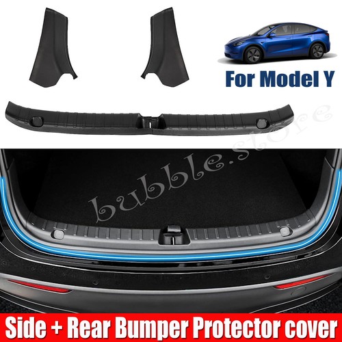 Rear Bumper Guard TPE Trunk Bumper Protector Guard for Tesla Model Y ...
