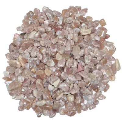 1/2 lb of Tumbled Strawberry Quartz Rock Chips | eBay