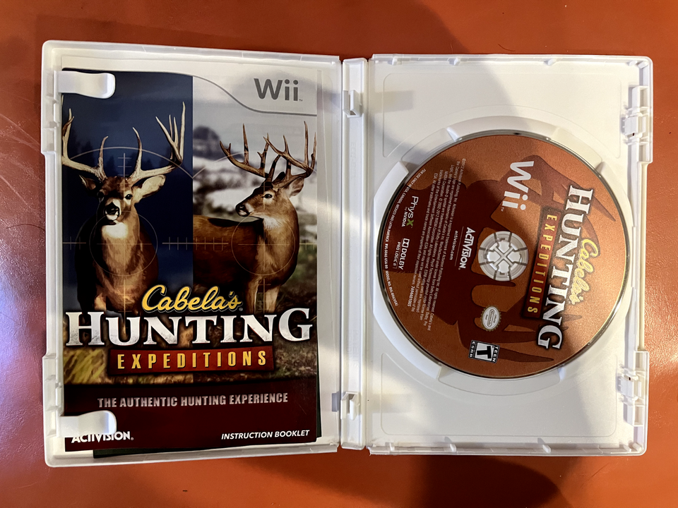 Cabela's Top Shot Nintendo Wii Gun Orange/White Controller + Hunting ...