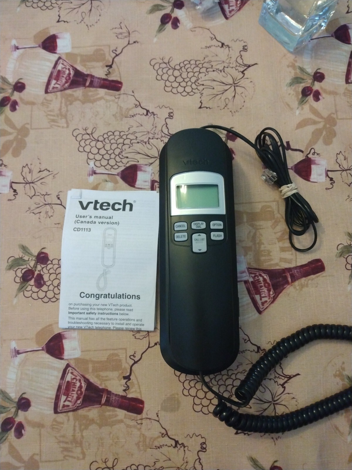 VTech Cd1113 Black Trimstyle Telephone With Caller Id/call Waiting for ...