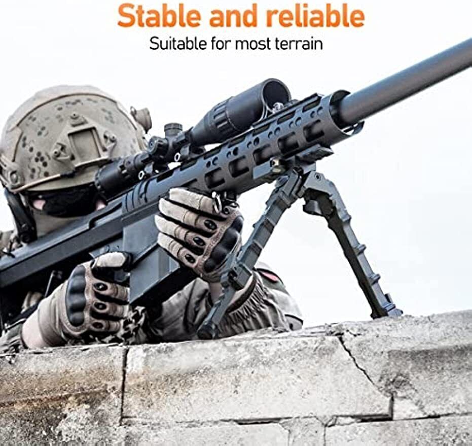 V9 Rifle Bipod 7.5''-9'' Adjustable QD Picatinny Rail for Tactical ...