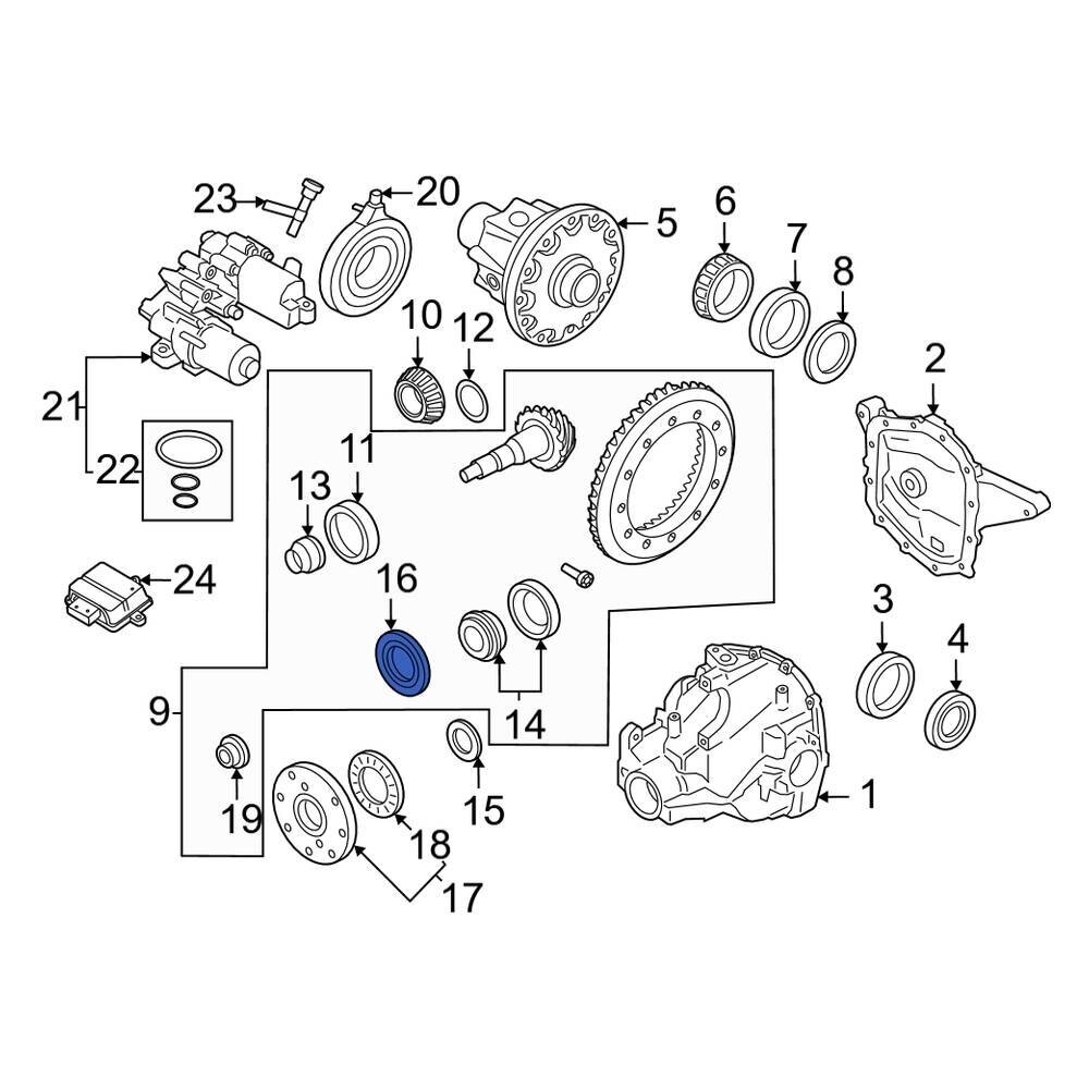 LINCOLN BL3Z4676A GENUINE OEM FACTORY ORIGINAL PINION SEAL for sale ...