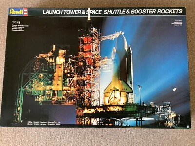 Revell Launch Tower And Space Shuttle With Booster Rockets. Mint Sealed ...