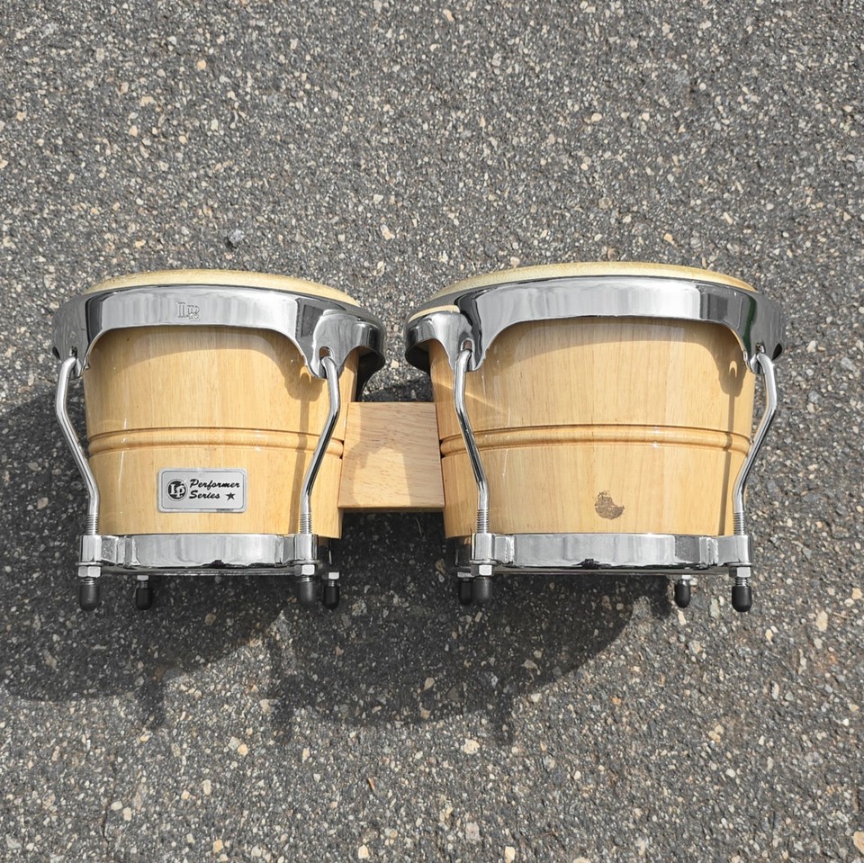 LP Performer Series Bongos Natural Wood Finish – Latin Percussion Drums ...