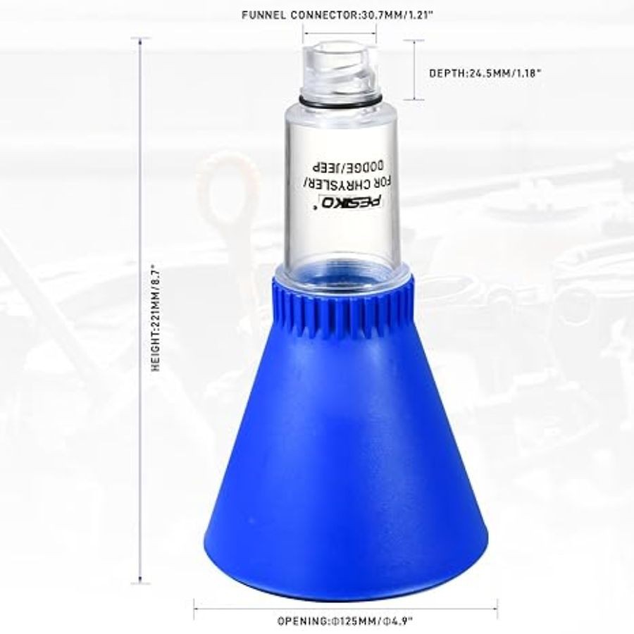 Oil Funnel Spill-Free Hands-Free Compatible Oil Funnel for Chrysler ...