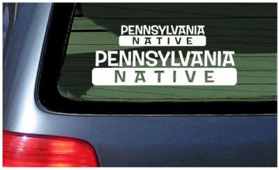 Pennsylvania Native Sticker Vinyl Decal Car Penn State PA Keystone ...
