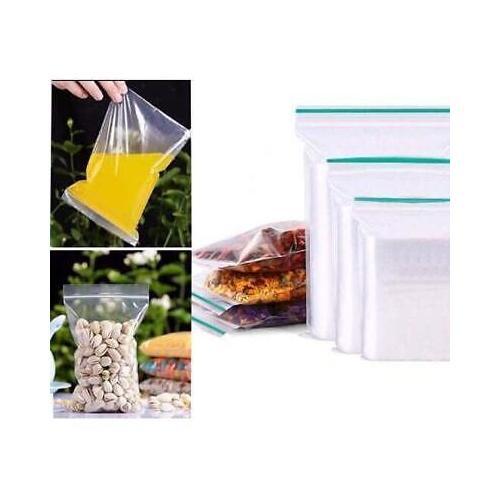 100 GRIP SEAL BAGS Self Resealable Clear Polythene Poly Plastic Zip ...