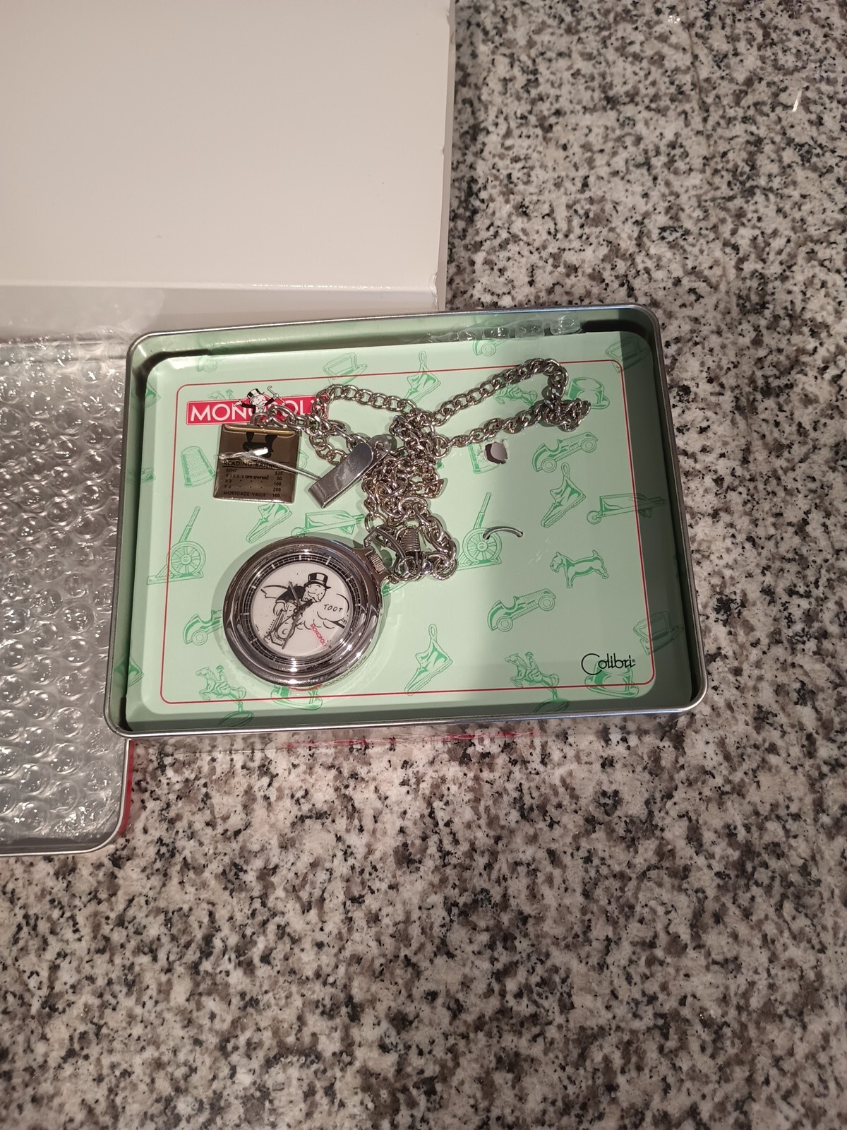 Colibri Monopoly Pocket Watch / Chain Railroad | eBay