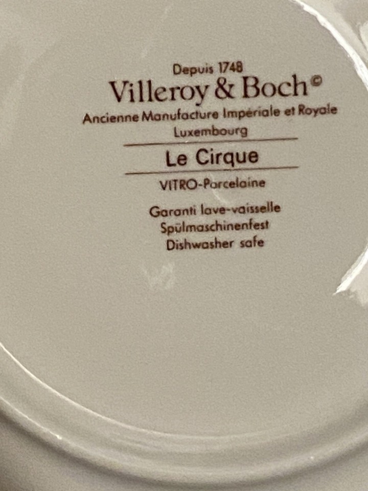 Villeroy Boch Le Cirque Tea Cups & Bird Saucers Set of 7 Saucers Only ...