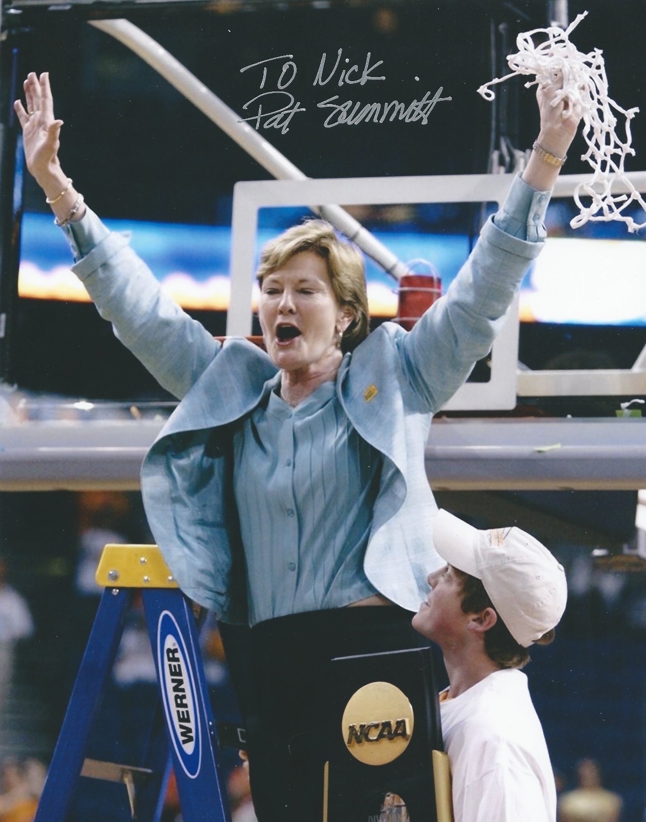 Pat Summitt Signed Autographed 8x10 Photo Tennessee Volunteers ...