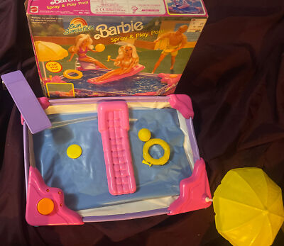 1992 Mattel Glitter Beach Barbie Spray And Play Pool | eBay