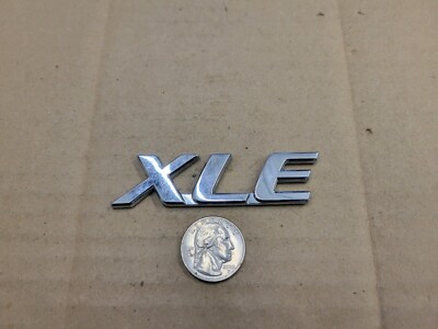 Toyota OEM XLE Chrome Plastic 3.5" Emblem Badge Logo Nameplate Name ...