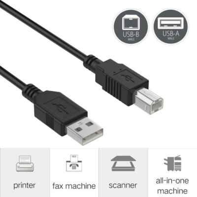 6ft USB Cable Cord Lead for CANON PIXMA PRINTER MG2522 MG2525 MG3022 ...