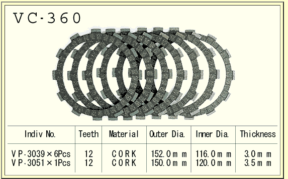 LOPOR Fibrous Clutch plate kit For SUZUKI SV400 650 98-09 VL VS VZ VL ...