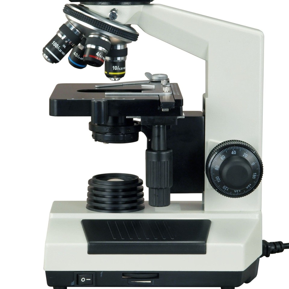 OMAX 40X-2500X Biological Compound Trinocular Microscope w 9MP Digital ...