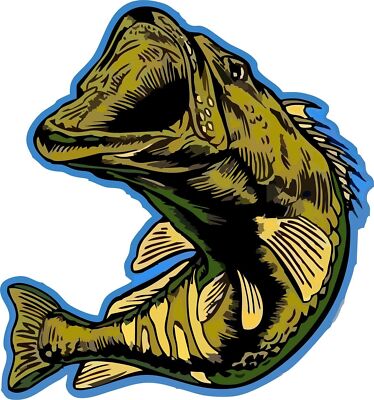 Largemouth Bass Sticker Decal pro fishing | eBay