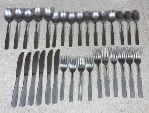 REED & BARTON HERITAGE MINT FIDDLER II STAINLESS STEEL FLATWARE LOT ...