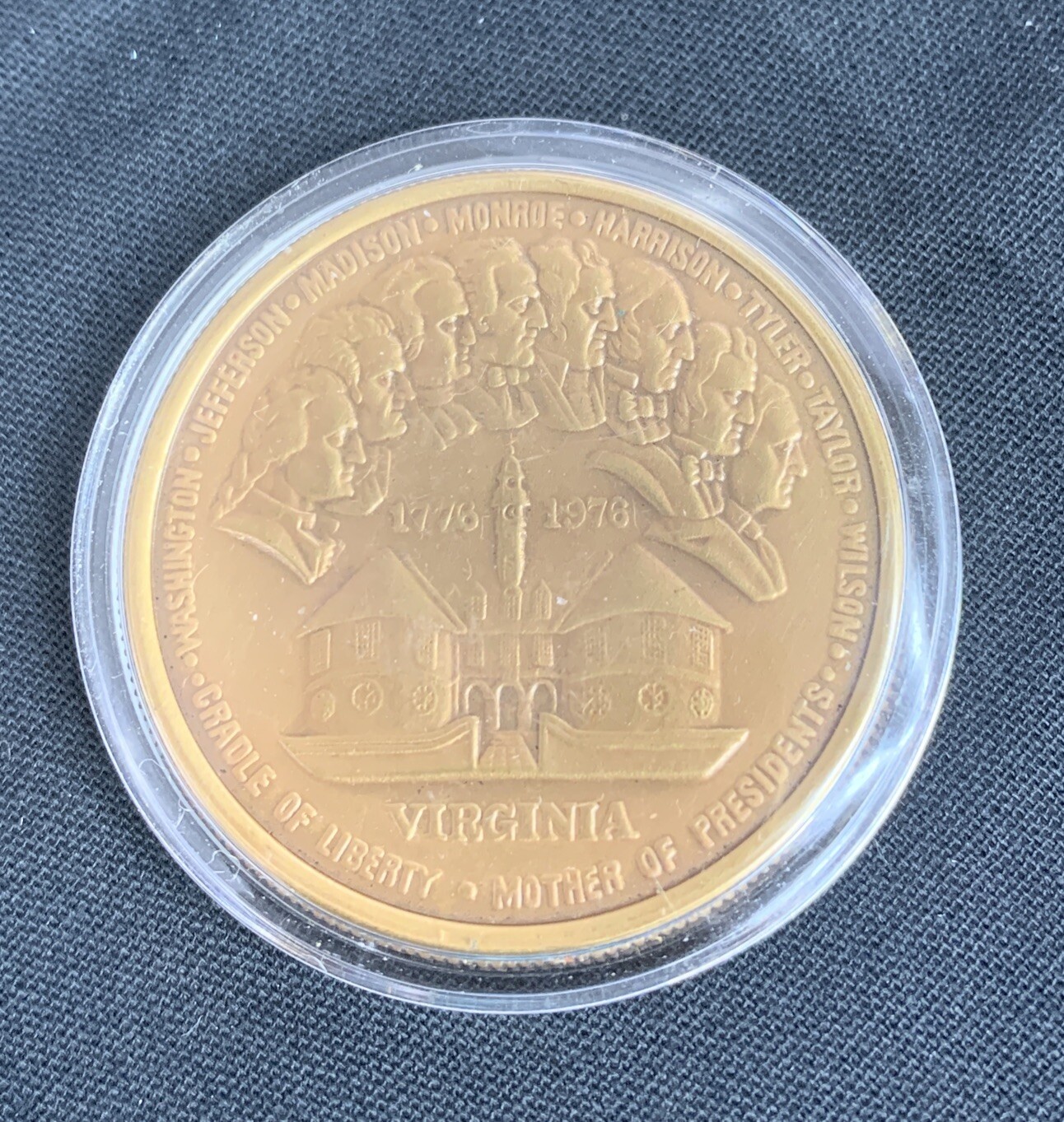 Virginia Coin 1776-1976 Independence Bicentennial Medal Commemorative ...