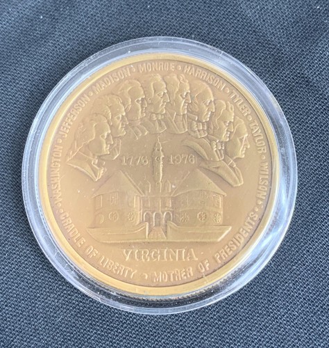 Virginia Coin 1776-1976 Independence Bicentennial Medal Commemorative ...