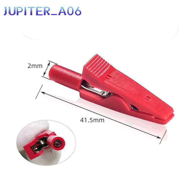 Insulated Alligator Clips Electrical Crocodile Clamps for 2mm Test ...
