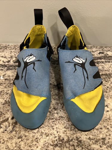 Mad Rock Mad Monkey 2.0 Youth Climbing Shoes Blue/Yellow Kids Size 2 | eBay