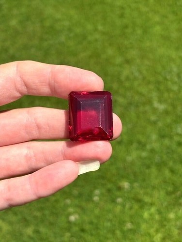 Natural Certified Mozambique Red Ruby 77.00 TCW Emerald cut Gemstone | eBay