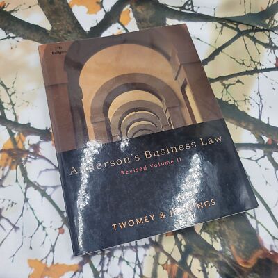 Anderson's Business Law Book 21st Edition Revised Volume II Legal Guide ...
