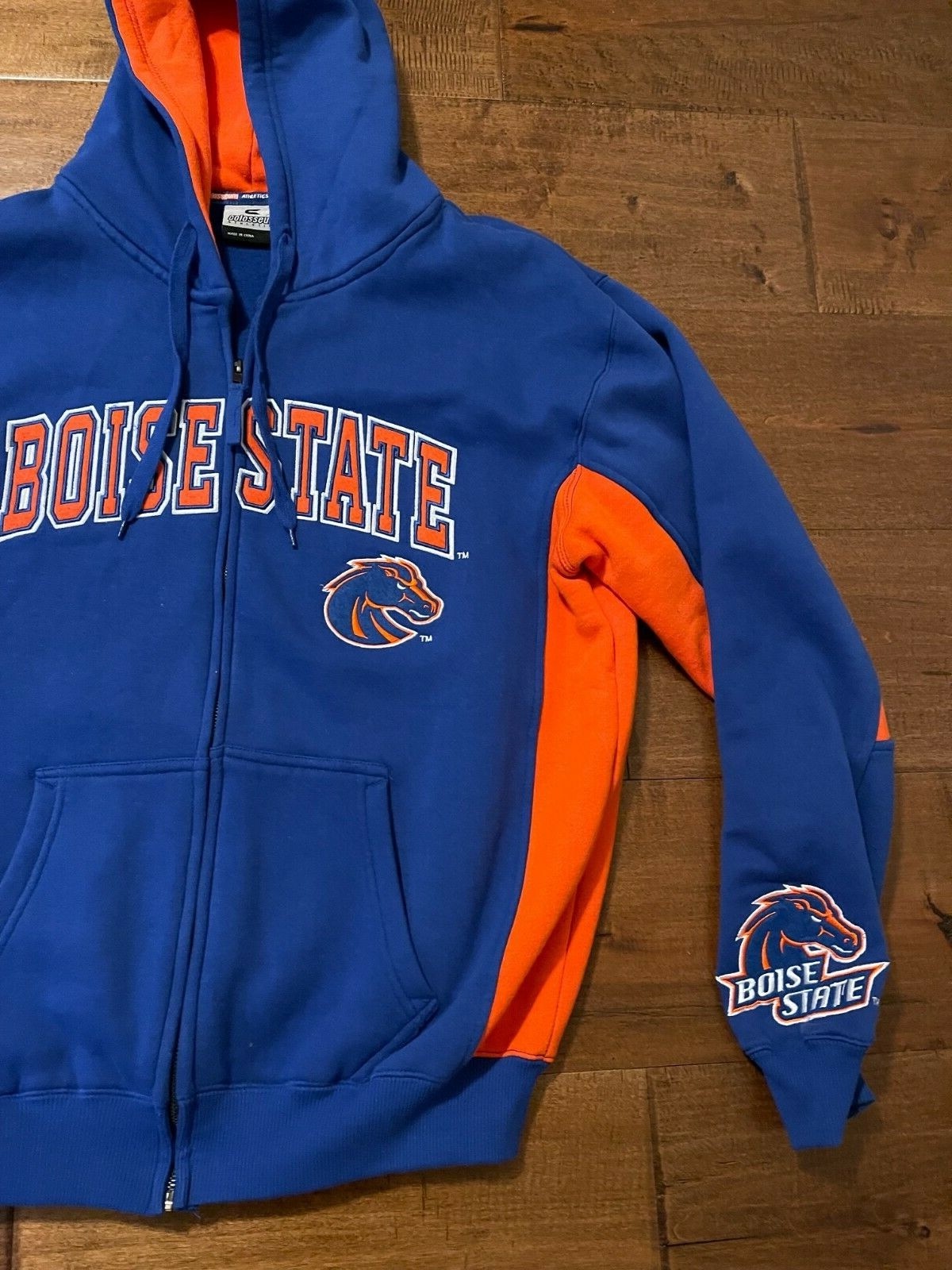 Boise State Broncos Colosseum Full Zip Hoodie Sweatshirt Jacket - Men's ...