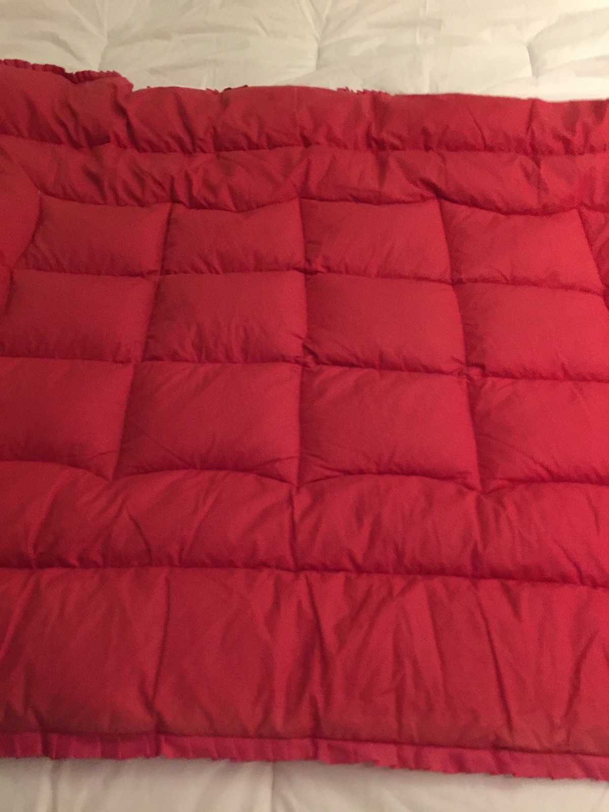 VINTAGE PRELOVED EARLY 20TH C FEATHER EIDERDOWN DUVET RED/PINK 43"X 62 ...