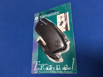 Samsonite travel flashlight and security alarm w-personal & door safety ...