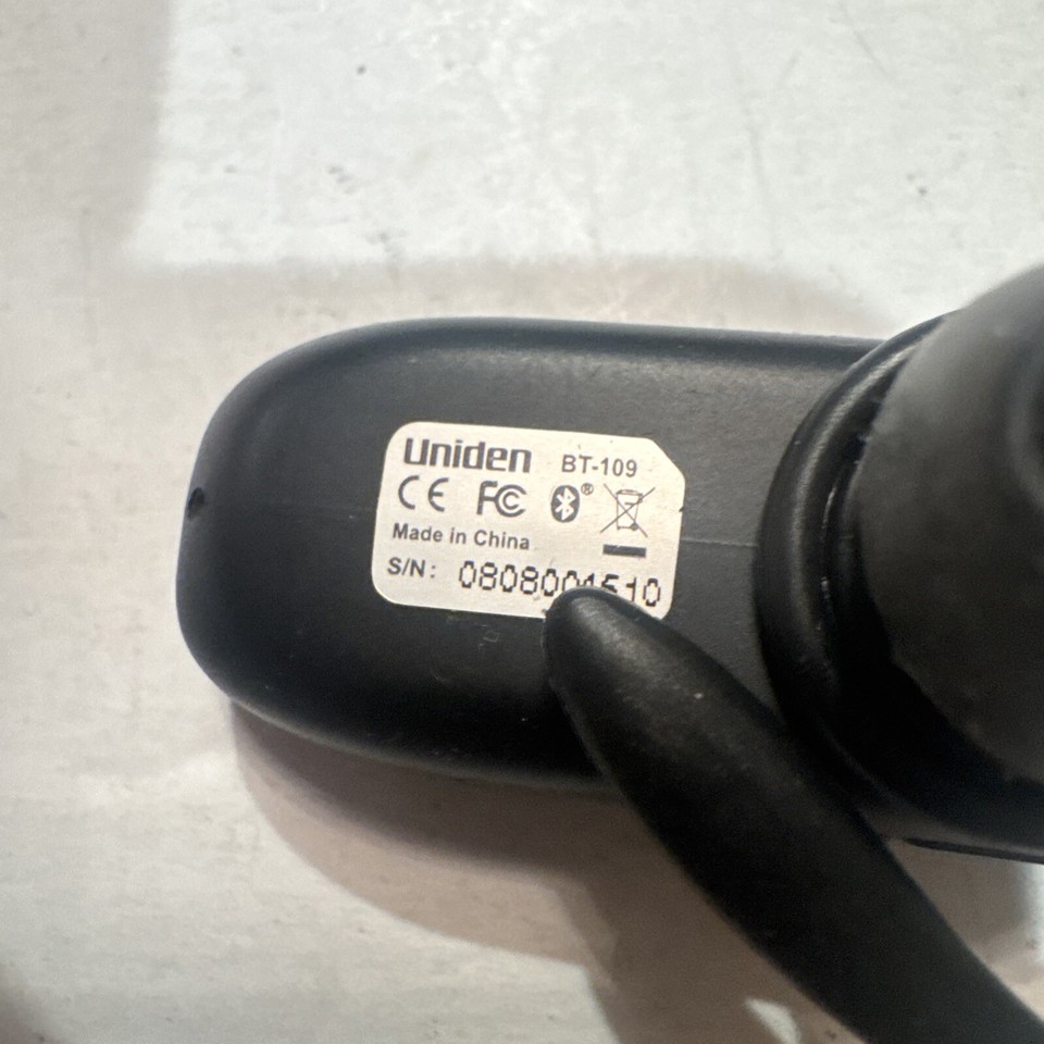 Uniden Bluetooth Headset BT-109 Hands-Free Cellular Headset Sa-is | eBay