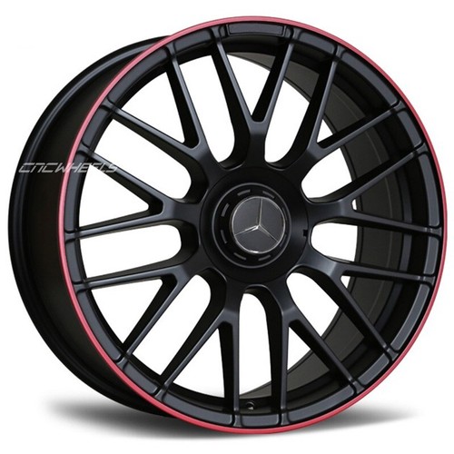 19 INCH MERCEDES BENZ AMG ALLOY WHEELS MAGS BLACK RIMS FOR E-CLASS C ...