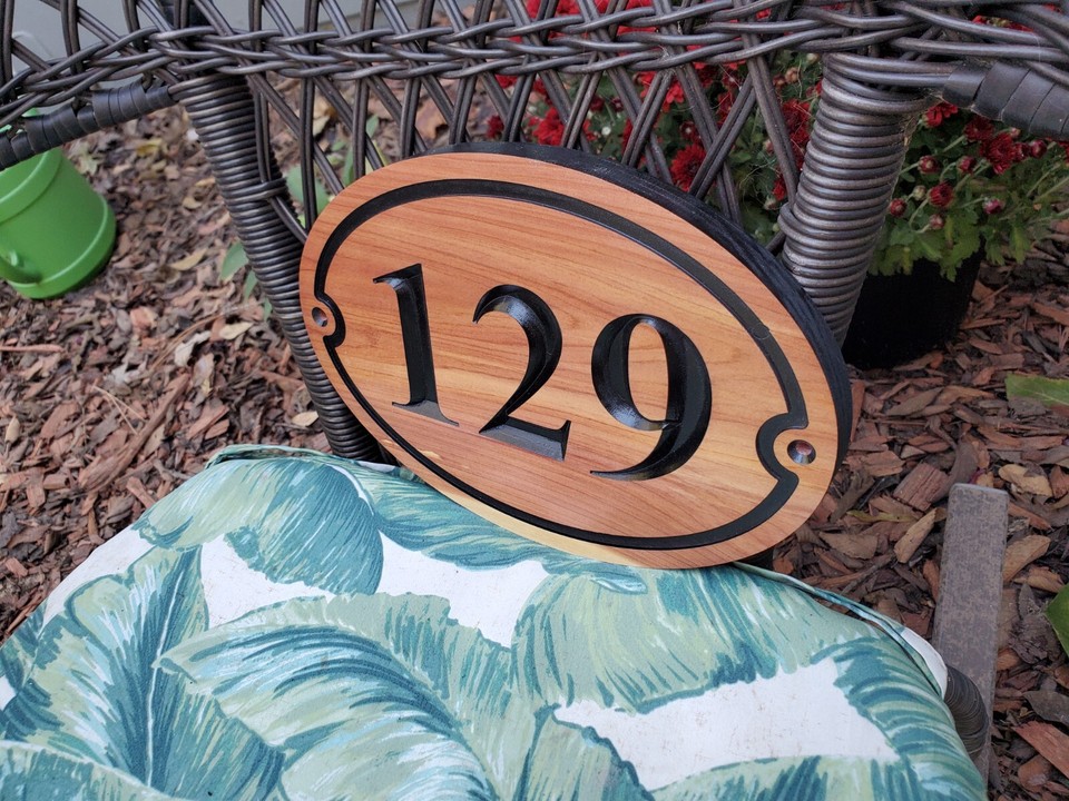 Custom House Sign Street Address Number Plaque Outdoor Wood ...