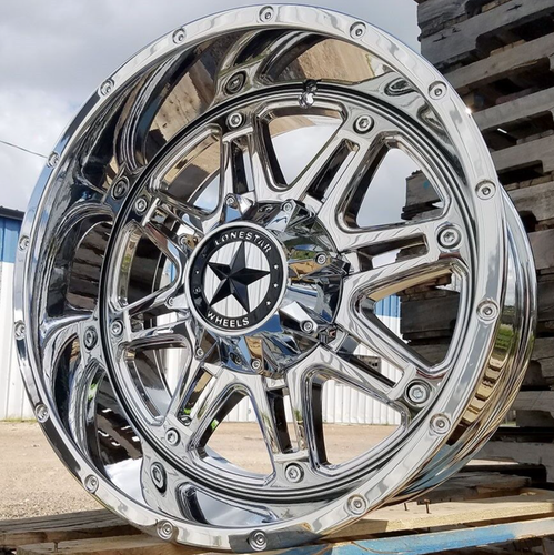 20" Chrome Lonestar Offroad Outlaw Wheels 20x10 8x170 -25mm fits Ford ...