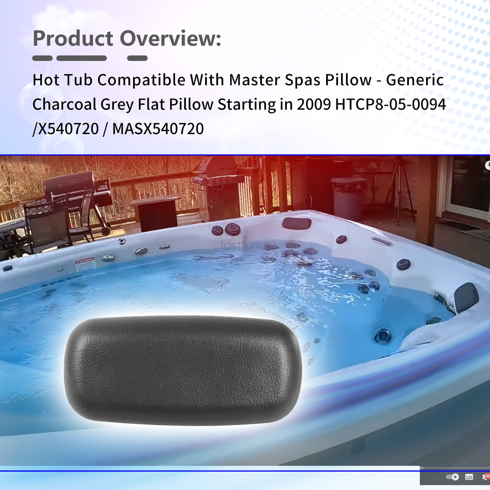 HTCP8-05-0094 Hot Tub Spas Pillow Fit for Master X540720 / MASX540720 ...