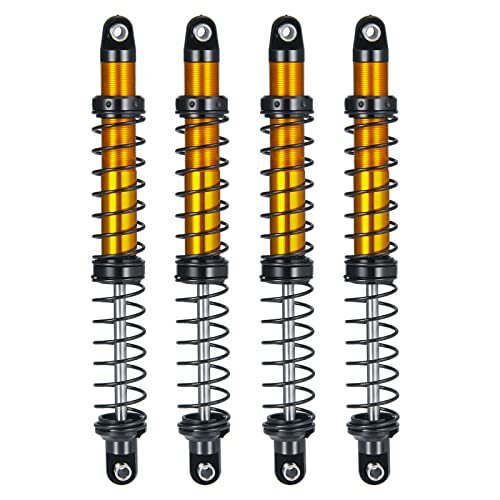 Que-T 4pcs Aluminum Alloy RC Shock Absorber for Axial Scx10 90046 D90 ...