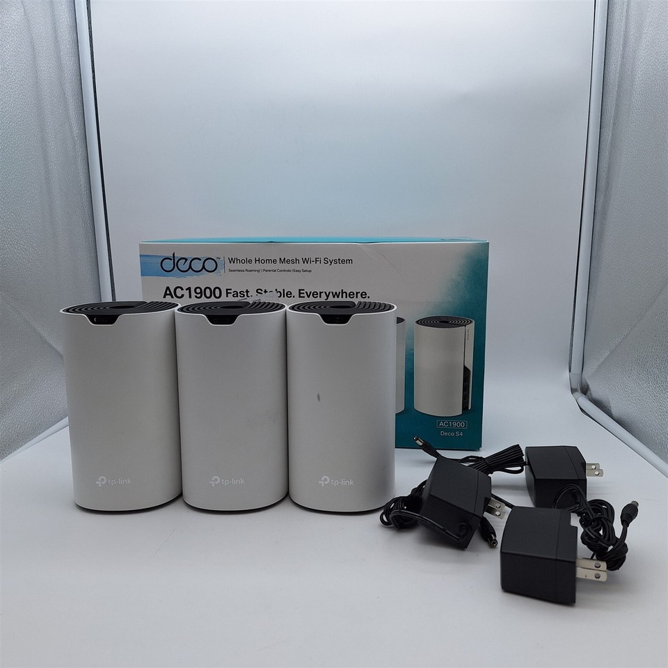 TP-Link Deco Mesh AC1900 WiFi System (Deco S4) Up to 5,500 Sq.ft. 3 ...