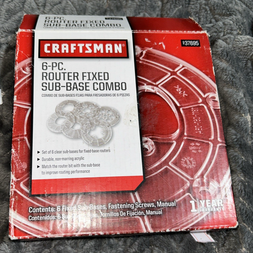 6 Piece Router Fixed Sub Base Combo Craftsman | eBay